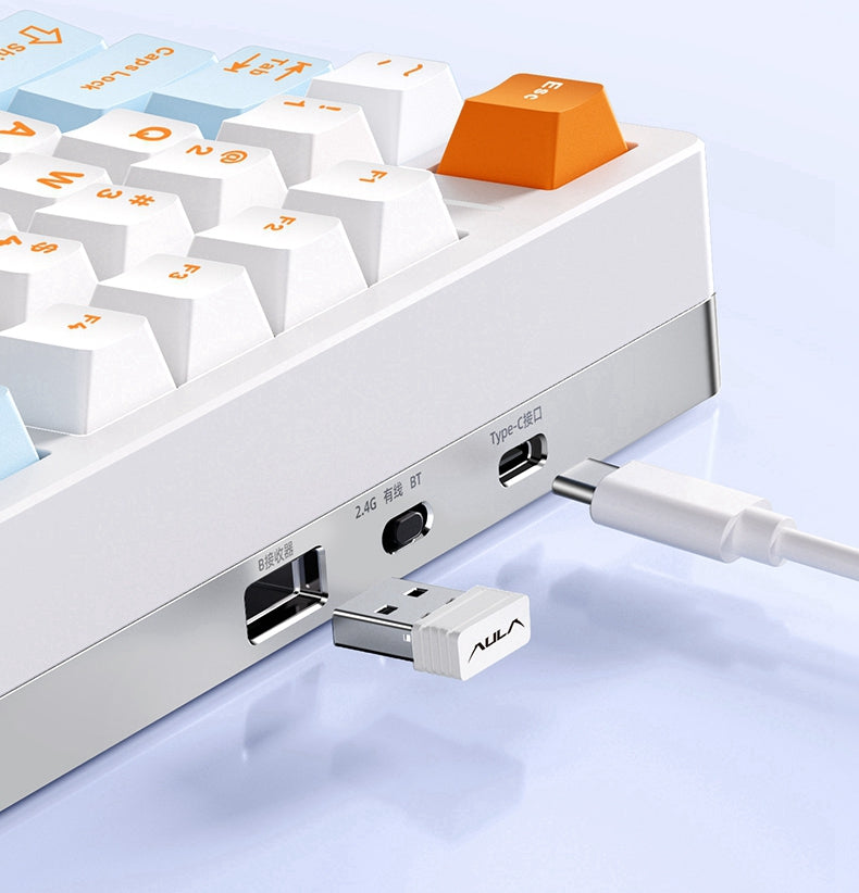 AULA M75 Aluminum 75% Gasket Hot Swap Wireless Mechanical Keyboard ...