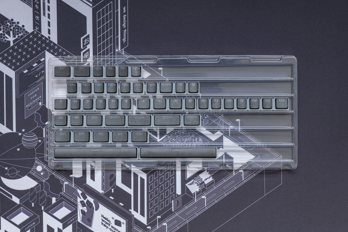 GenesisPC Pudding Keycaps (Black/White)