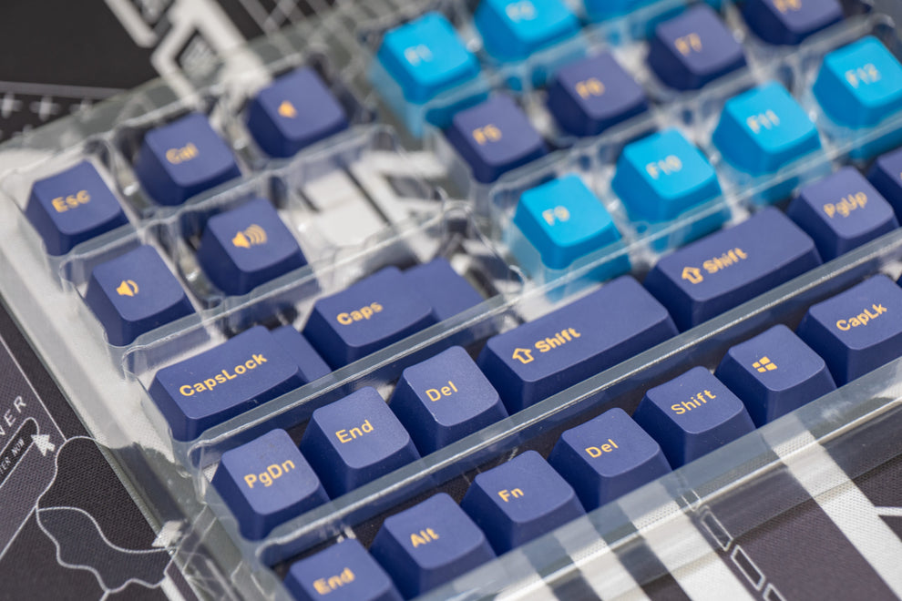 Blue Yellow Double Shot keycaps – GenesisPC