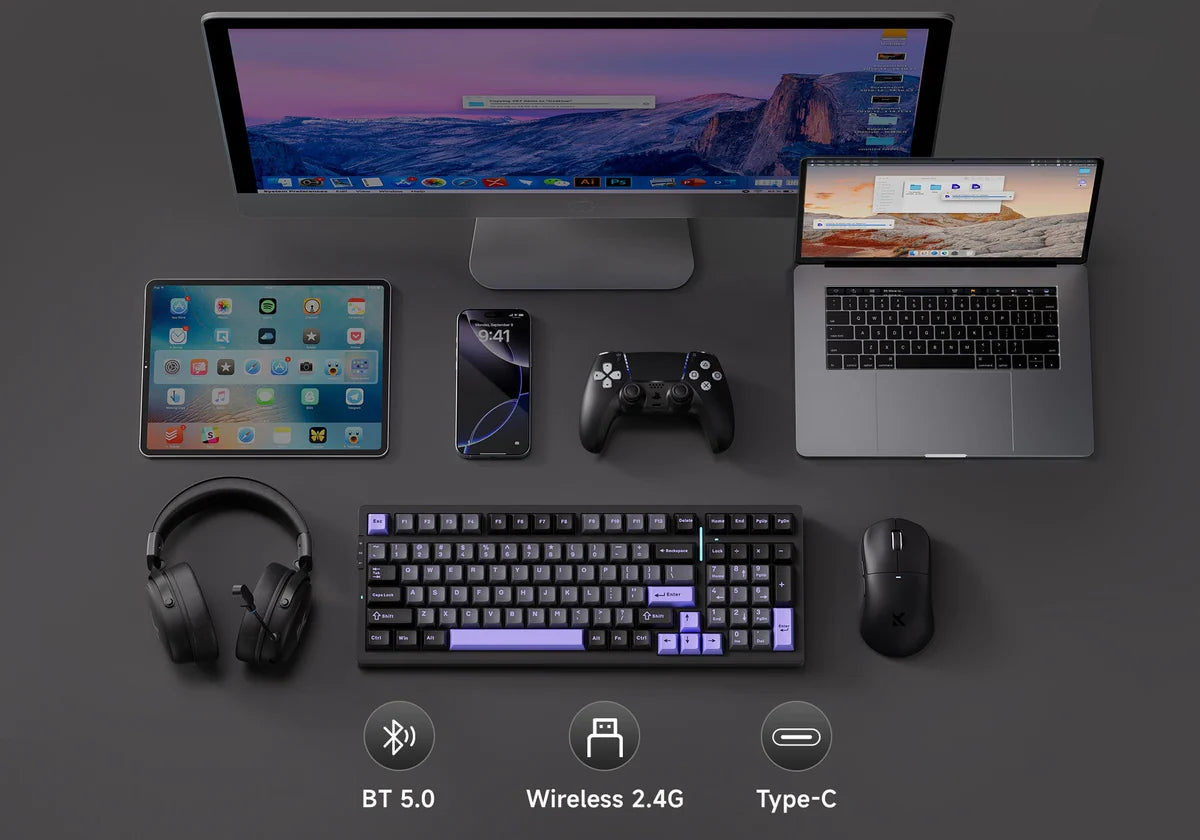 MCHOSE G98 Pro Wireless Tri-Mode Custom Mechanical Gaming Keyboard ...