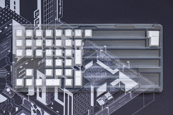 GenesisPC Pudding Keycaps (Black/White)